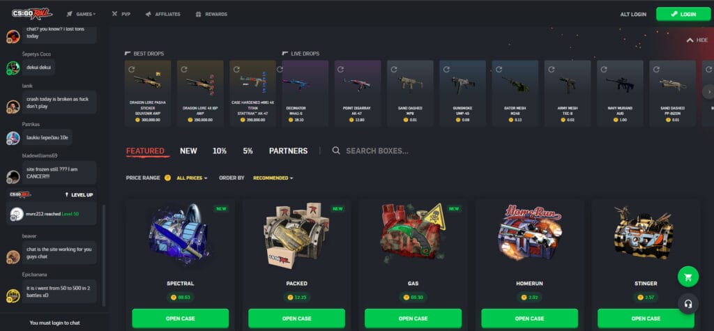 CSGORollレビュー2025：ヒントとボーナスコード