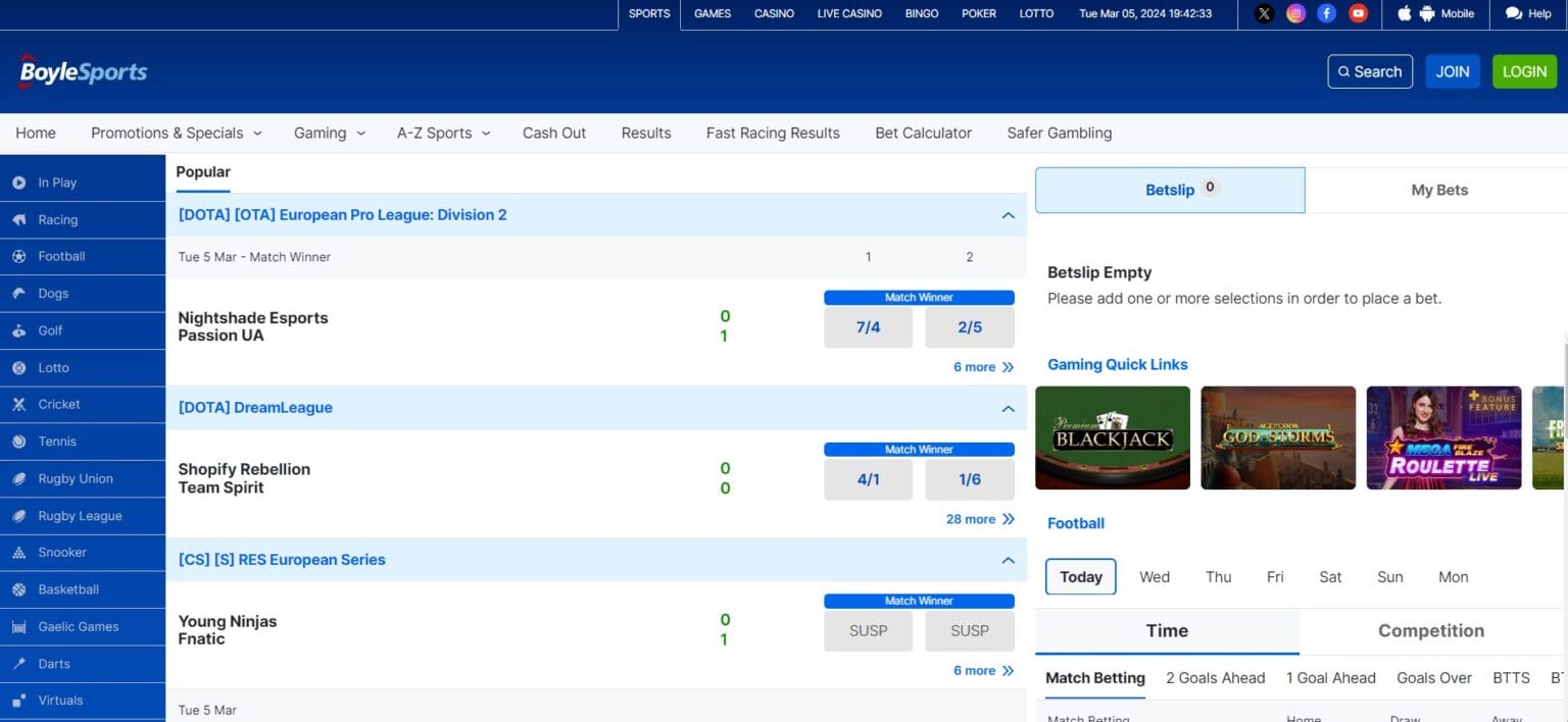 Revisión de BoyleSports - cs2-bets.org